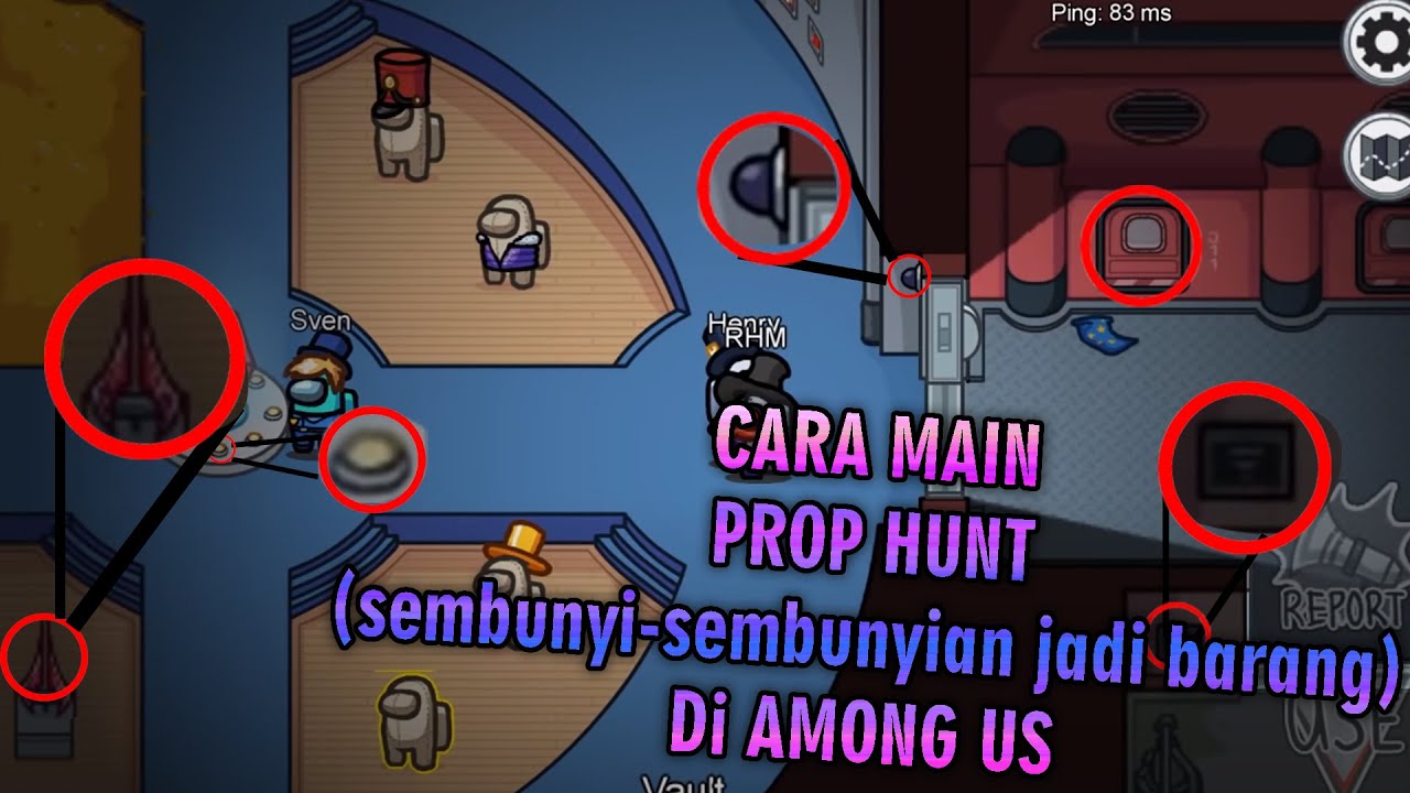 Tutorial Download Among Us Versi Prop Hunt Mini Crewmate Youtube