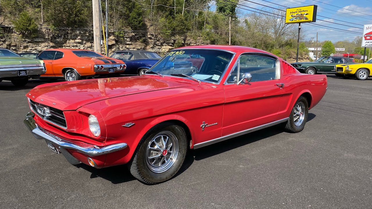 Test Drive 1965 Ford 2 2 Fastback Mustang Sold 37 900 Maple Motors