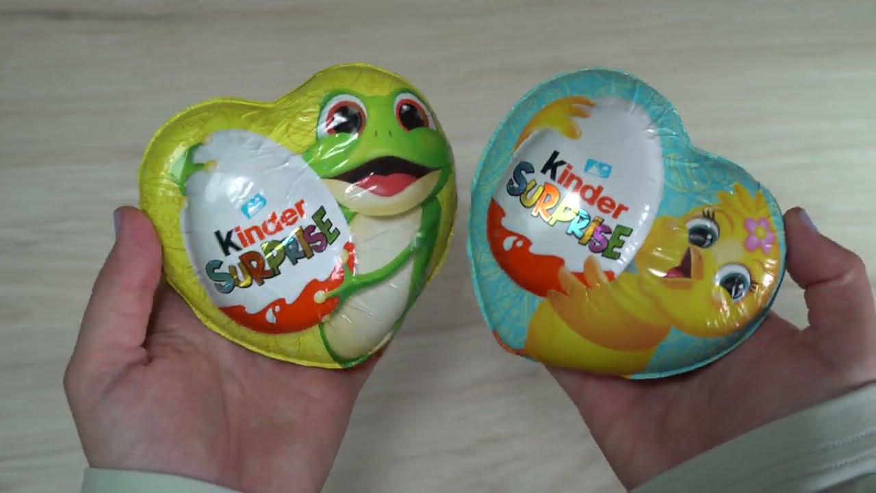 Kinder Surprise Easter Heart X2 2023 Asmr Youtube