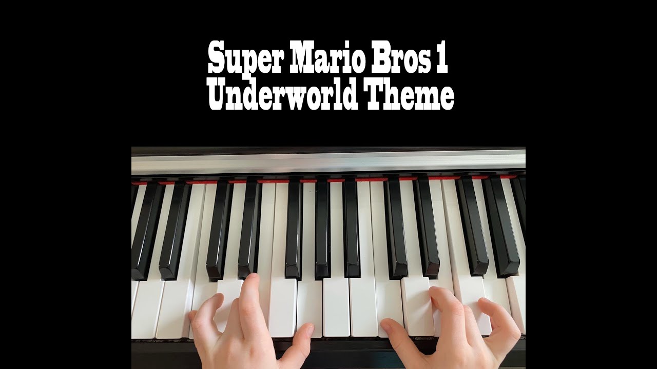 Super Mario Bros 1 Underworld Theme Piano Cover By 8 Year Old Youtube