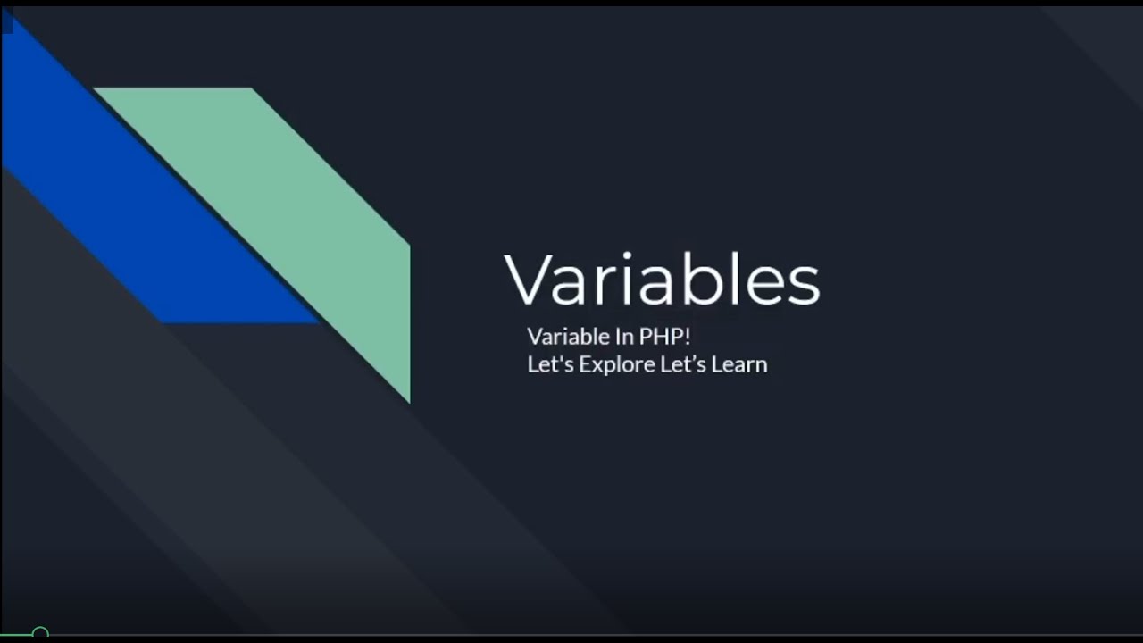 Php Variables Youtube