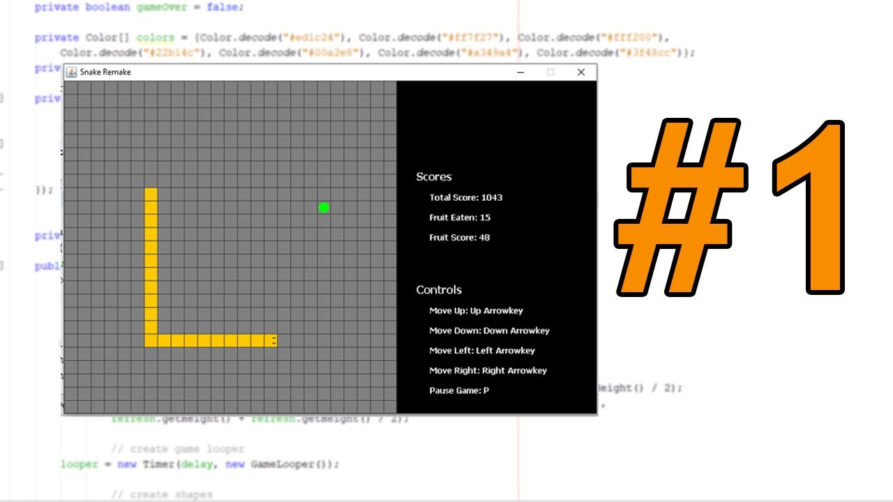 Java Snake Game Tutorial 1 Game Window Draw Something Basic