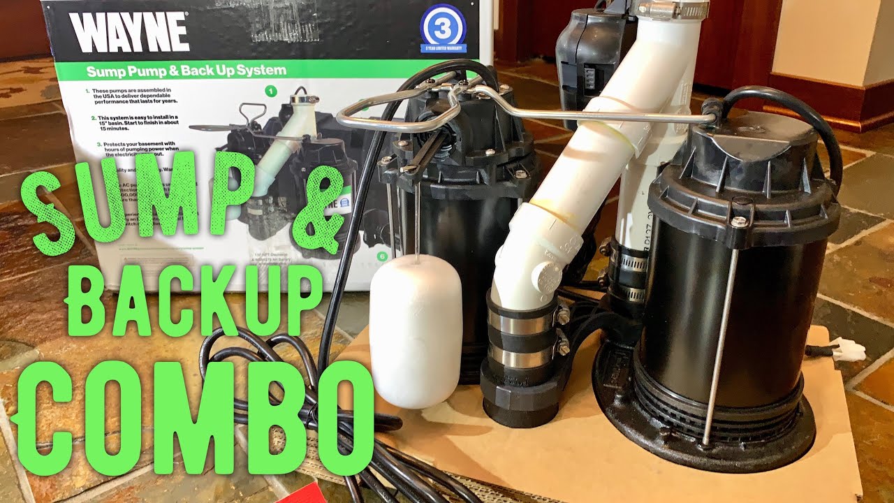 How To Install Wayne Wss30v Combination Sump Backup Pump Review Youtube