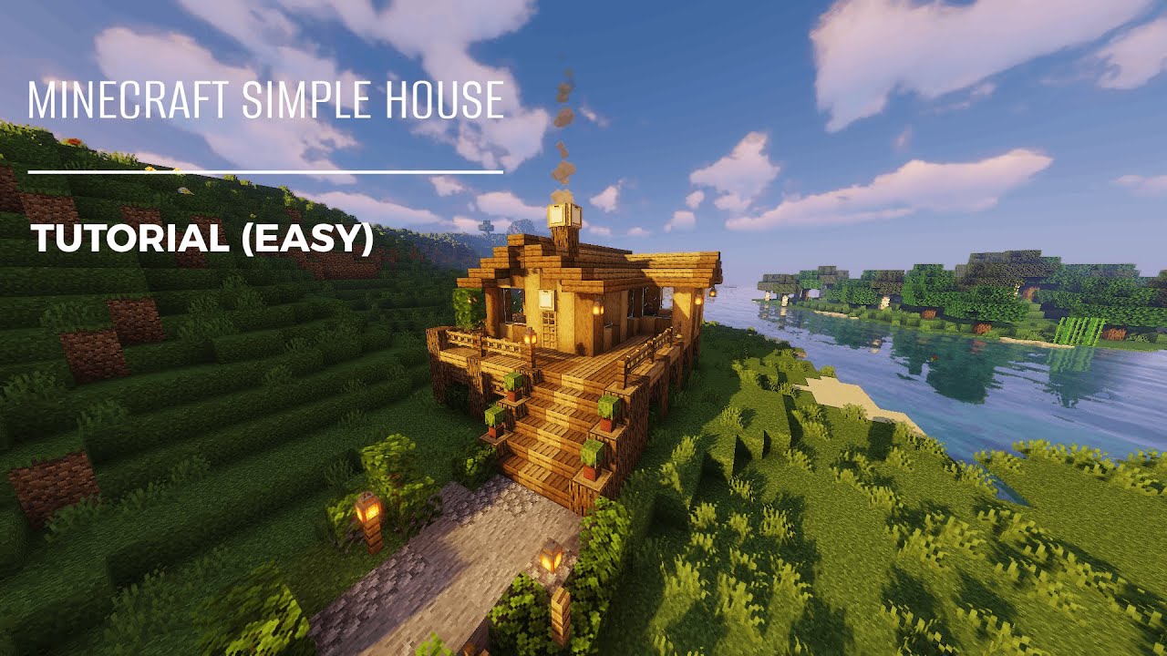Minecraft How To Build A Simple House Tutorial Youtube