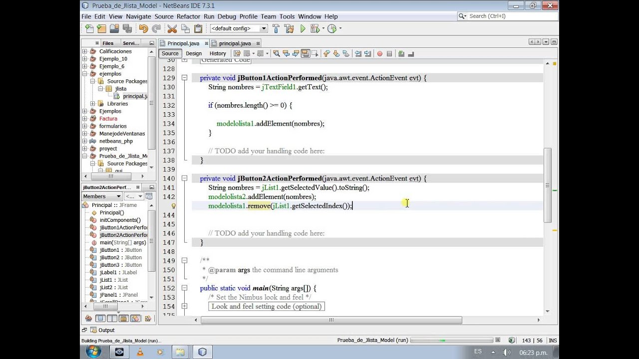 Jlist En Java Parte 2 Youtube
