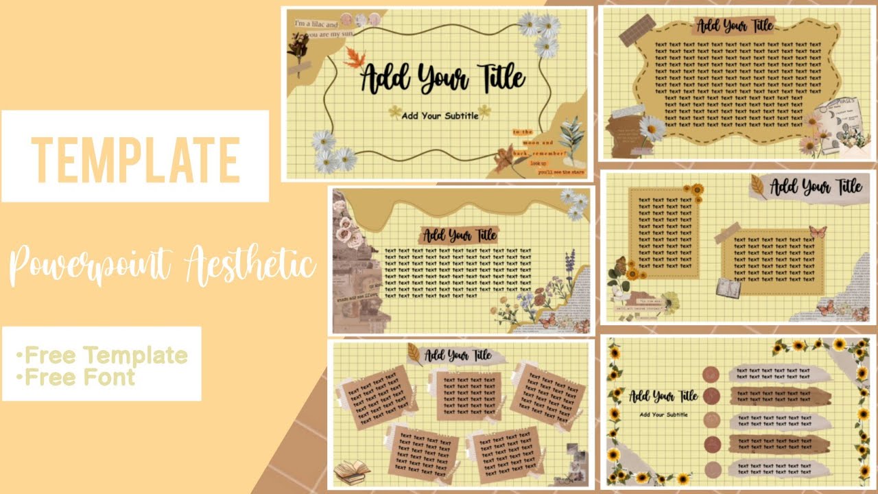 Part 5 Template Ppt Aesthetic Free Template Font Free Download