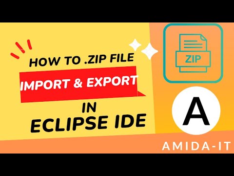 Zip File Import And Export In Eclipse Ide Youtube