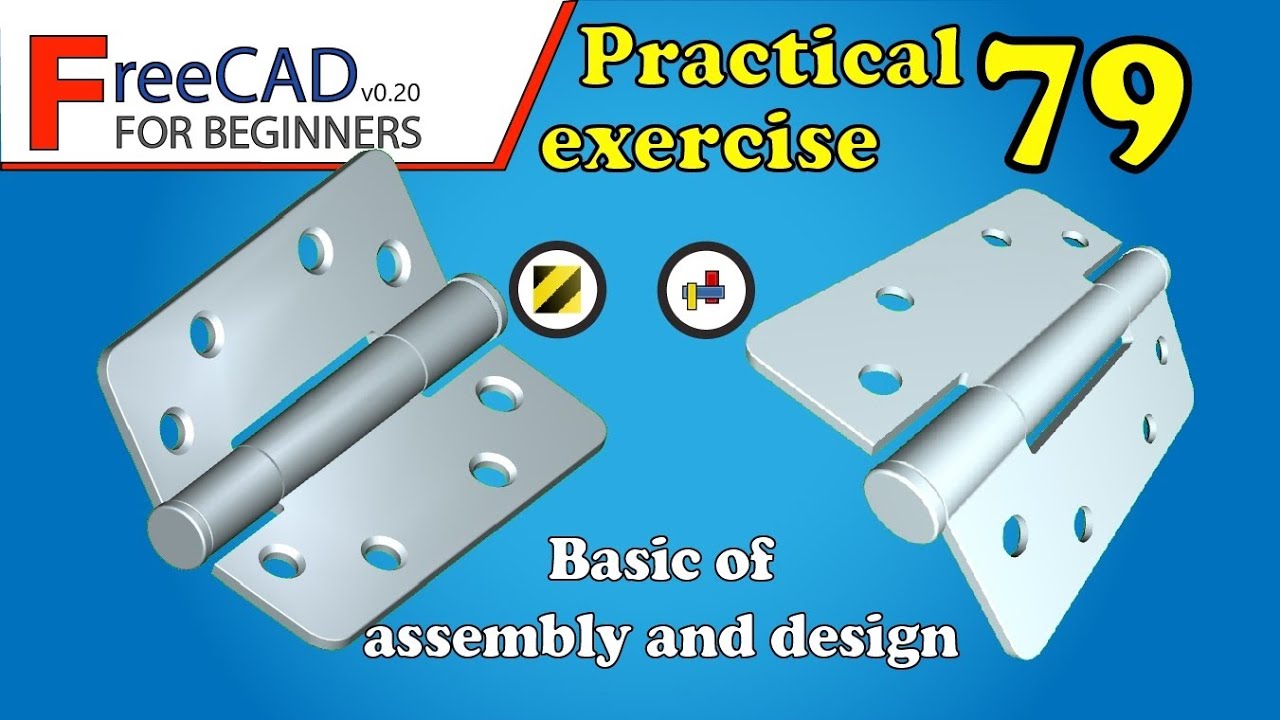 Freecad Beginners Tutorial Practical Exercise 79 Youtube