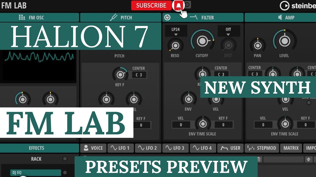 Halion 7 Fm Lab Presets Preview Youtube
