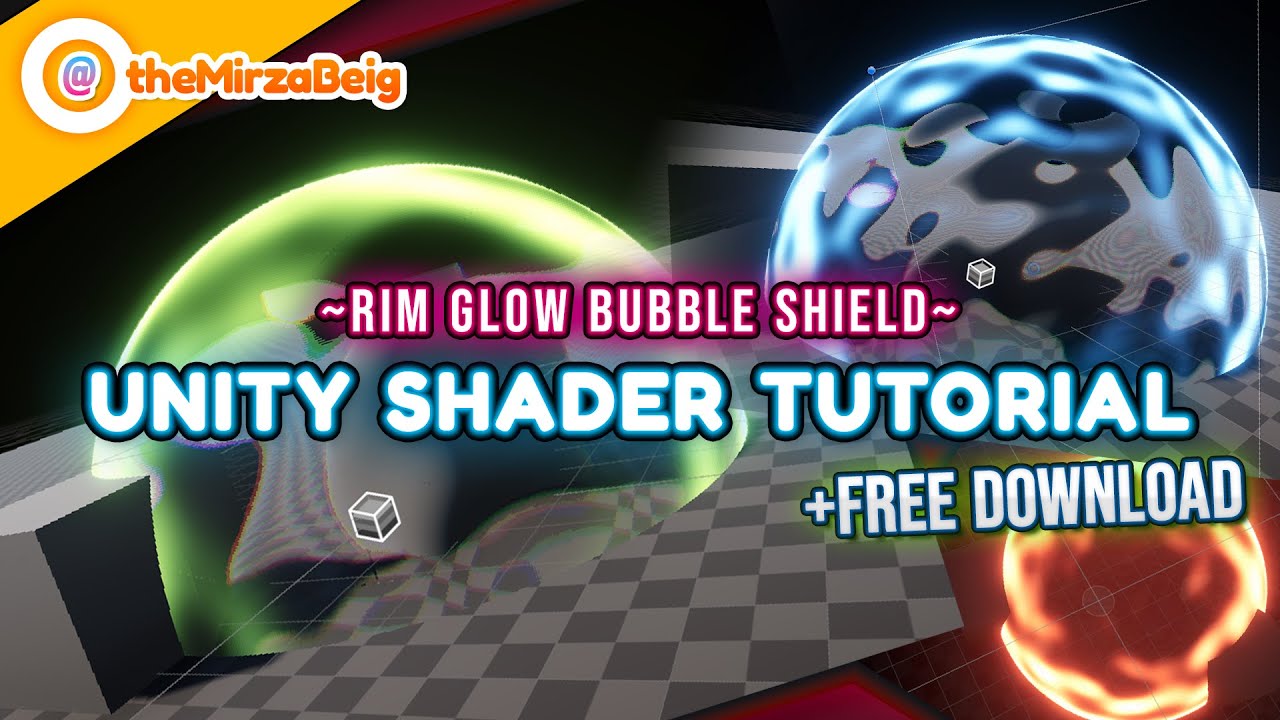 Rim Glow Bubble Shader Unity Tutorial Free Project Youtube