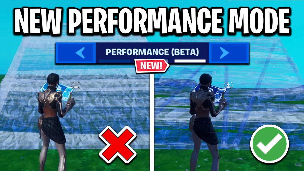 New Performance Mode Update In Fortnite Chapter 3 Youtube