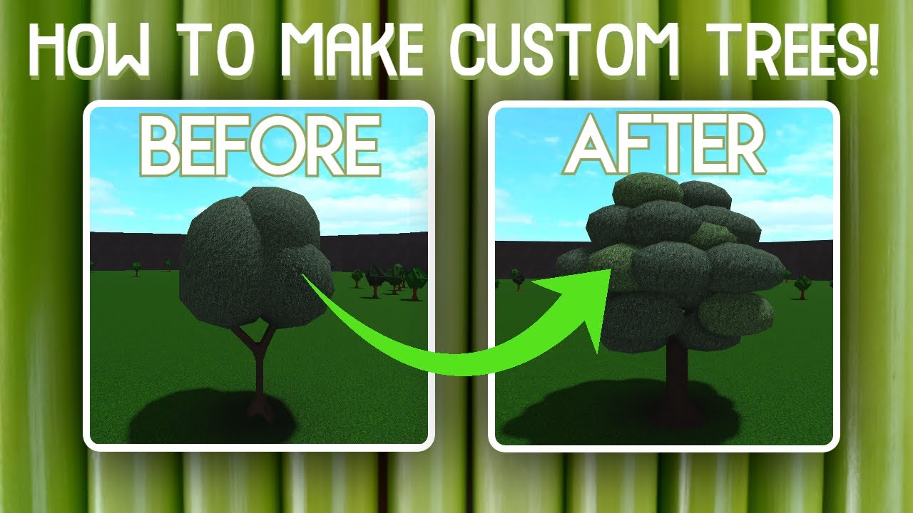 How To Make Custom Trees In Bloxburg Roblox Youtube