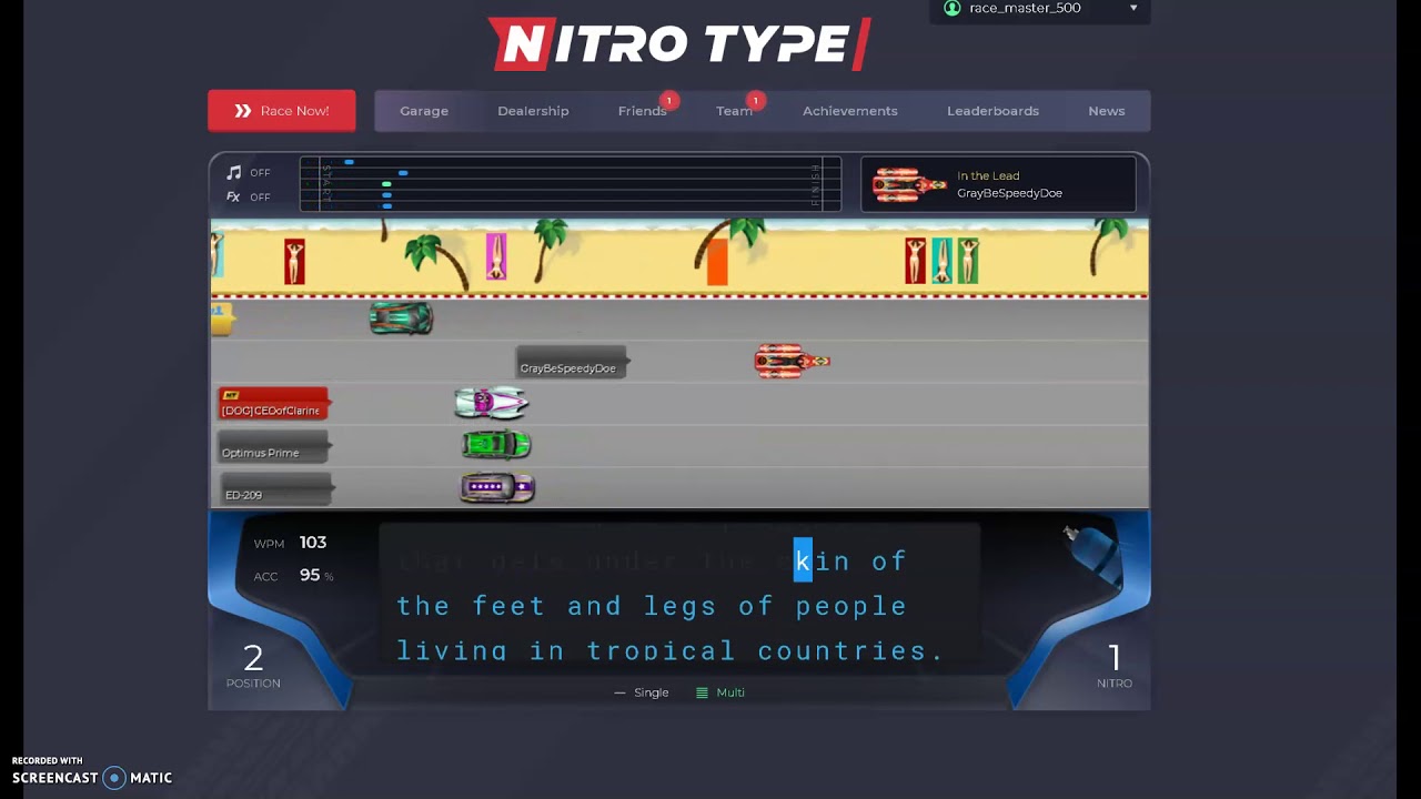 Nitrotype Race Youtube