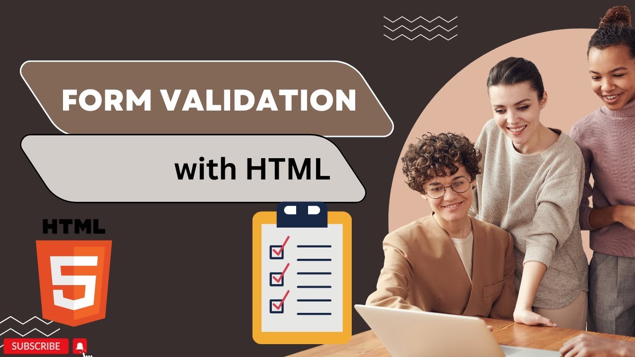 Form Validation With Html Form Validation Youtube