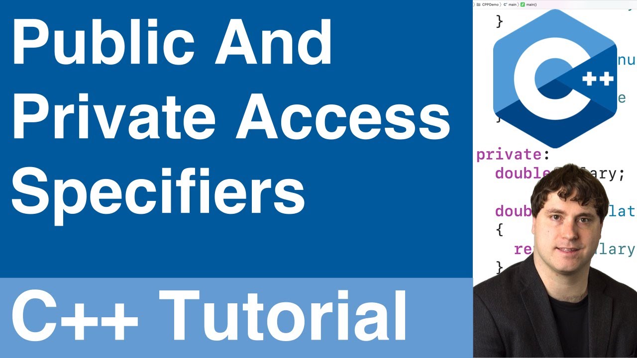 Public And Private Access Specifiers C Tutorial Youtube