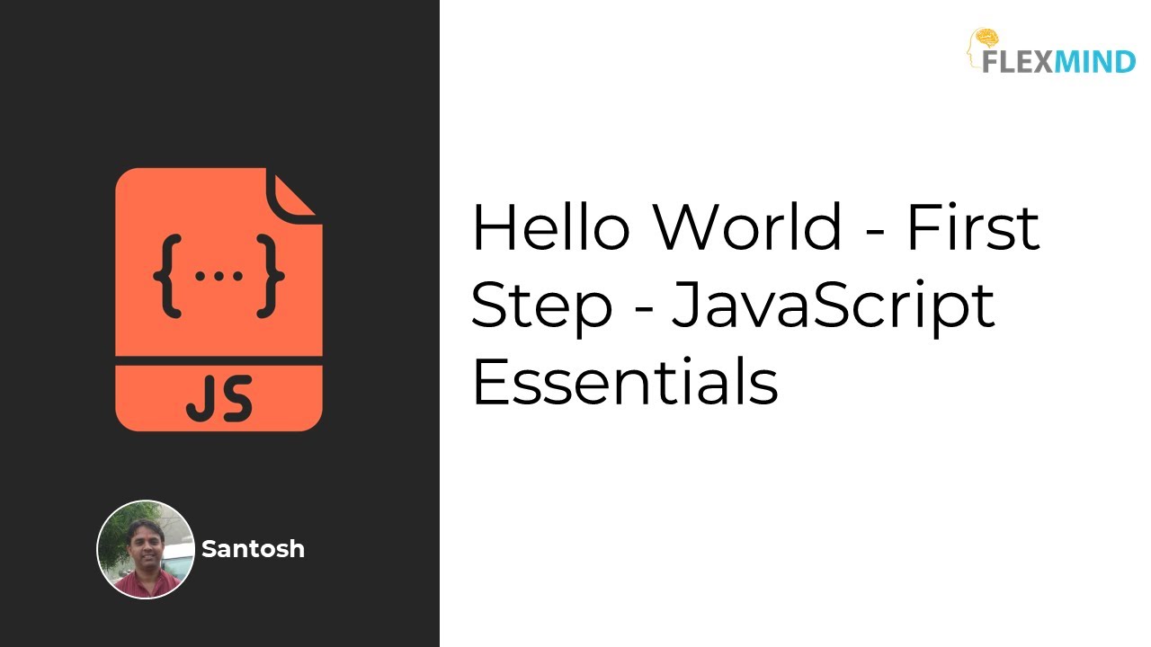 Hello World First Step Javascript Essentials Youtube