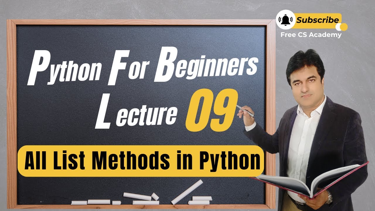 Lecture 09 Python List Method Youtube