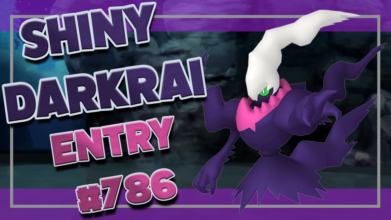 Shiny Darkrai From Bdsp Home Resets Shiny Living Dex 786 Youtube
