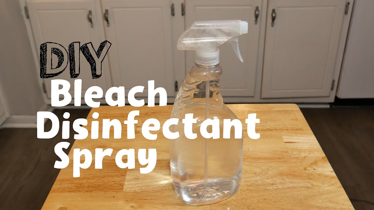 Homemade Disinfectant Spray Using Bleach Homemade Ftempo