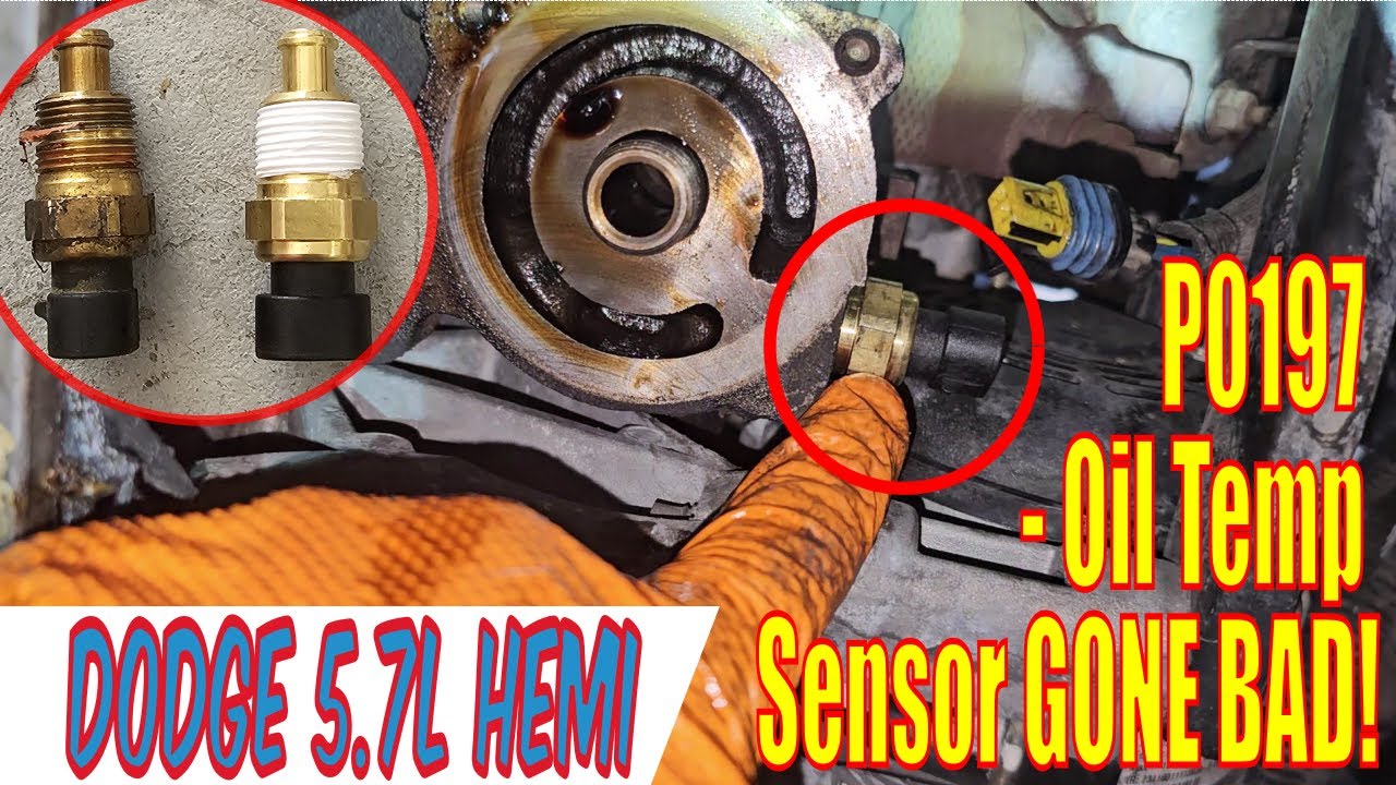 P0197 Fix For Dodge Ram Oil Temp Sensor Removal Replacement