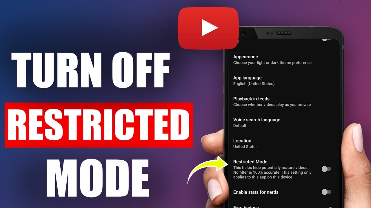 How To Turn Off Restricted Mode On Full Guide Youtube
