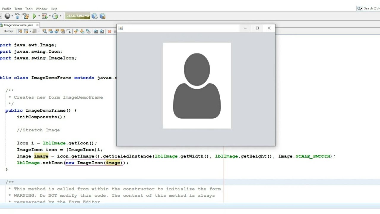 Stretch Image In Jlabel Netbeans Youtube