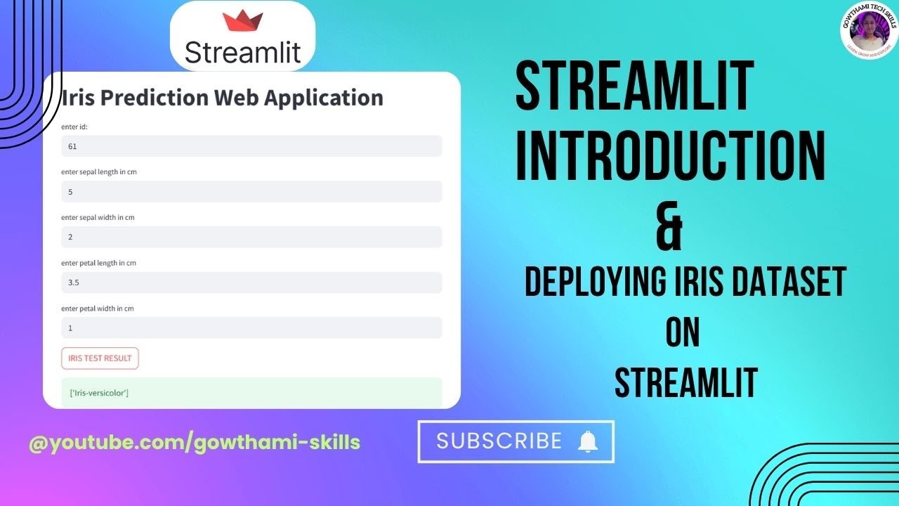 Lecture 52 Streamlit Introduction Deployment Youtube