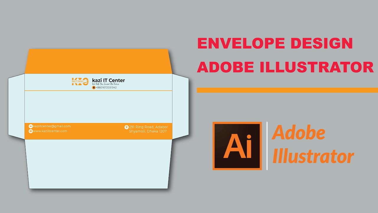 How To Make Envelope Design In Adobe Illustrator Freelancer Envelope