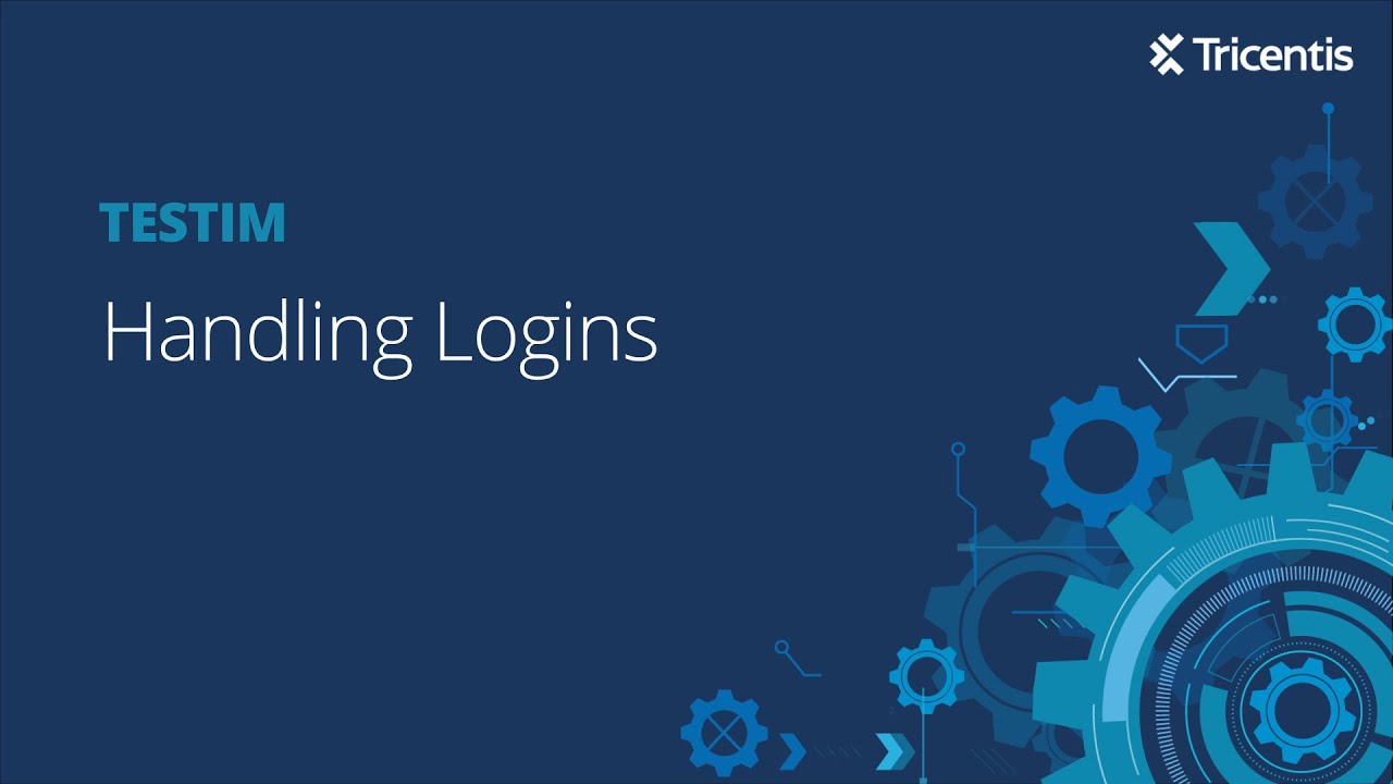 Testim Handling Logins Youtube