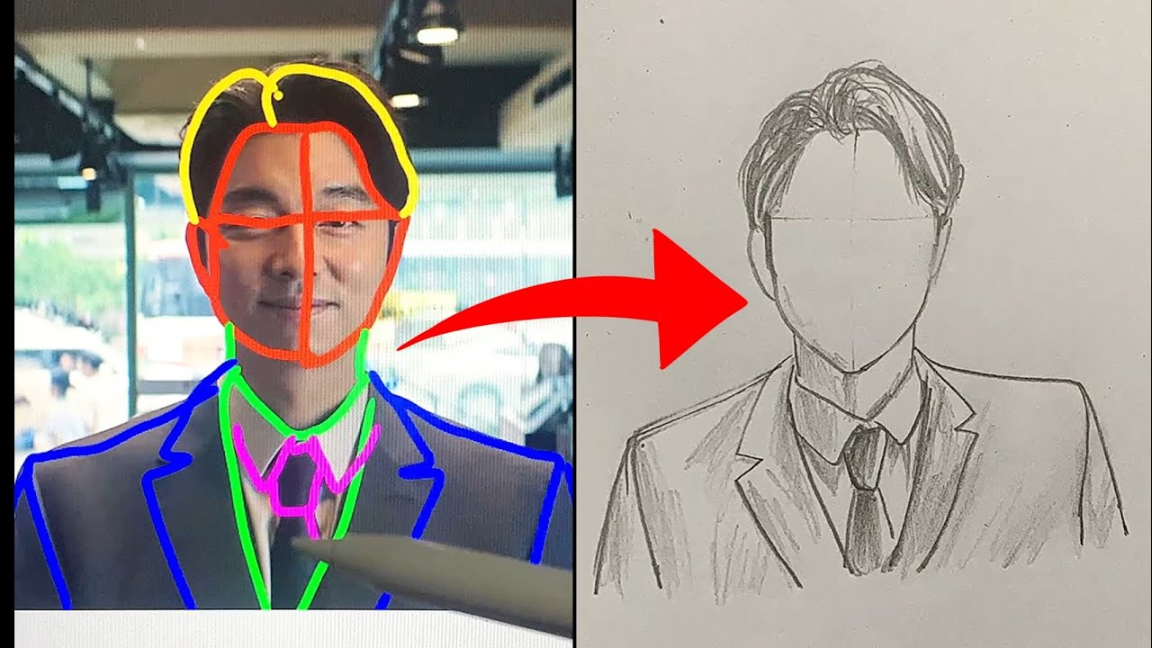 Drawing Squid Game Charaters Youtube