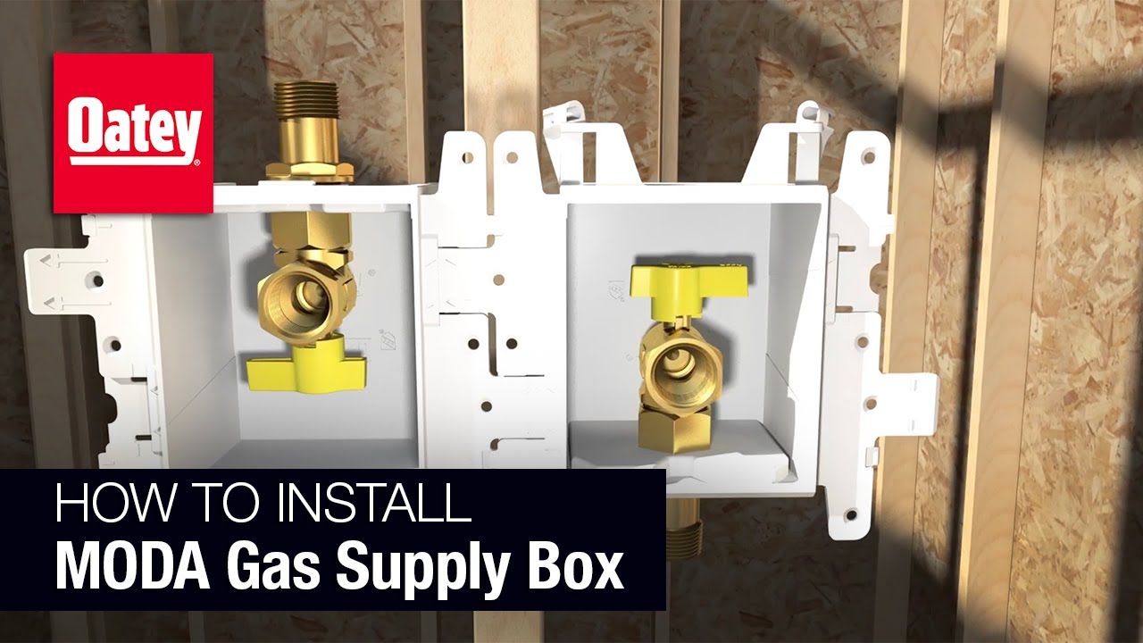 How To Install Oatey Moda Gas Supply Box Youtube