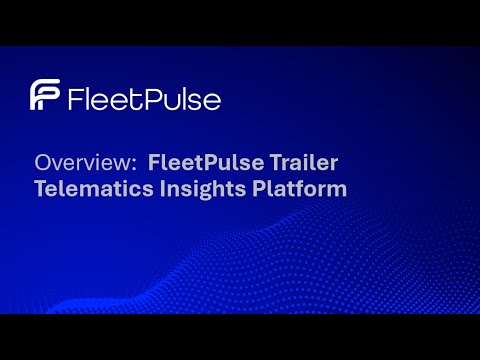 Fleetpulse Platform Overview Youtube