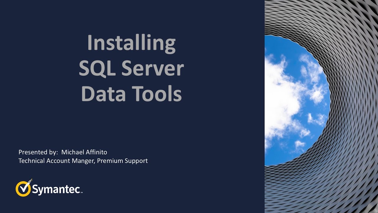 Installing Sql Server Data Tools Youtube