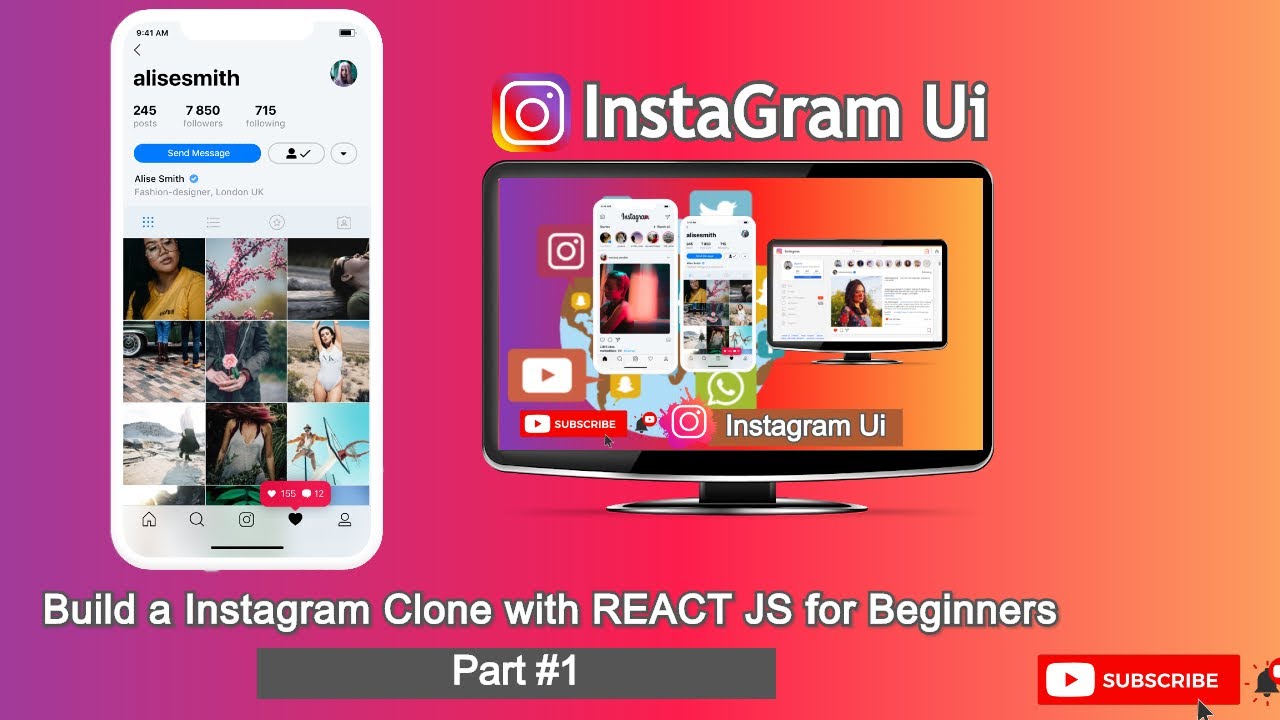 How To Build A Instagram Clone With React Js For Beginners Part 1