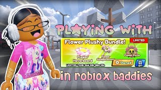 Playing With The New Flower Plushy Bundle In Roblox Baddies 𝐥𝐢𝐥𝐢 Mp3 ...