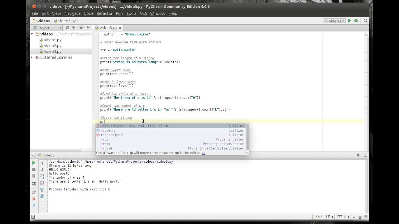 Python 3 String Manipulation Youtube