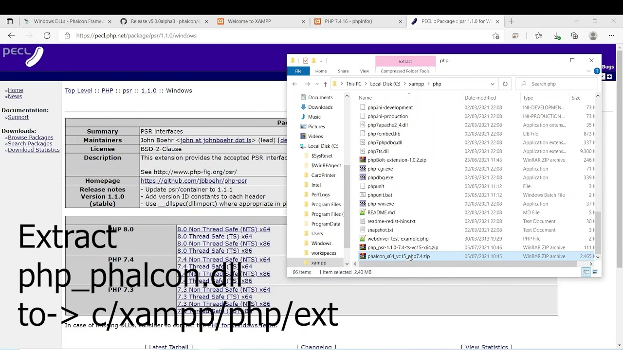 Tutorial Install Phalcon Php Framework On Xampp Youtube