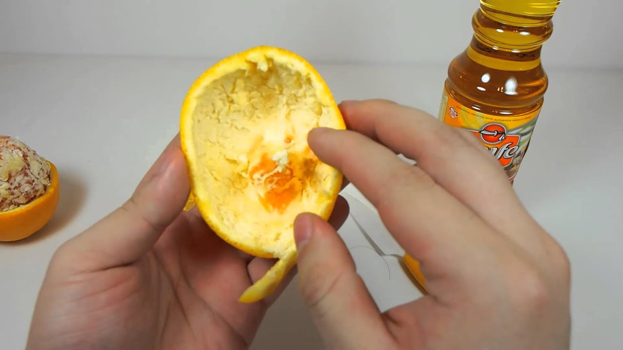 Make An Orange Candle Vegetable Oil Vs Olive Oil Youtube