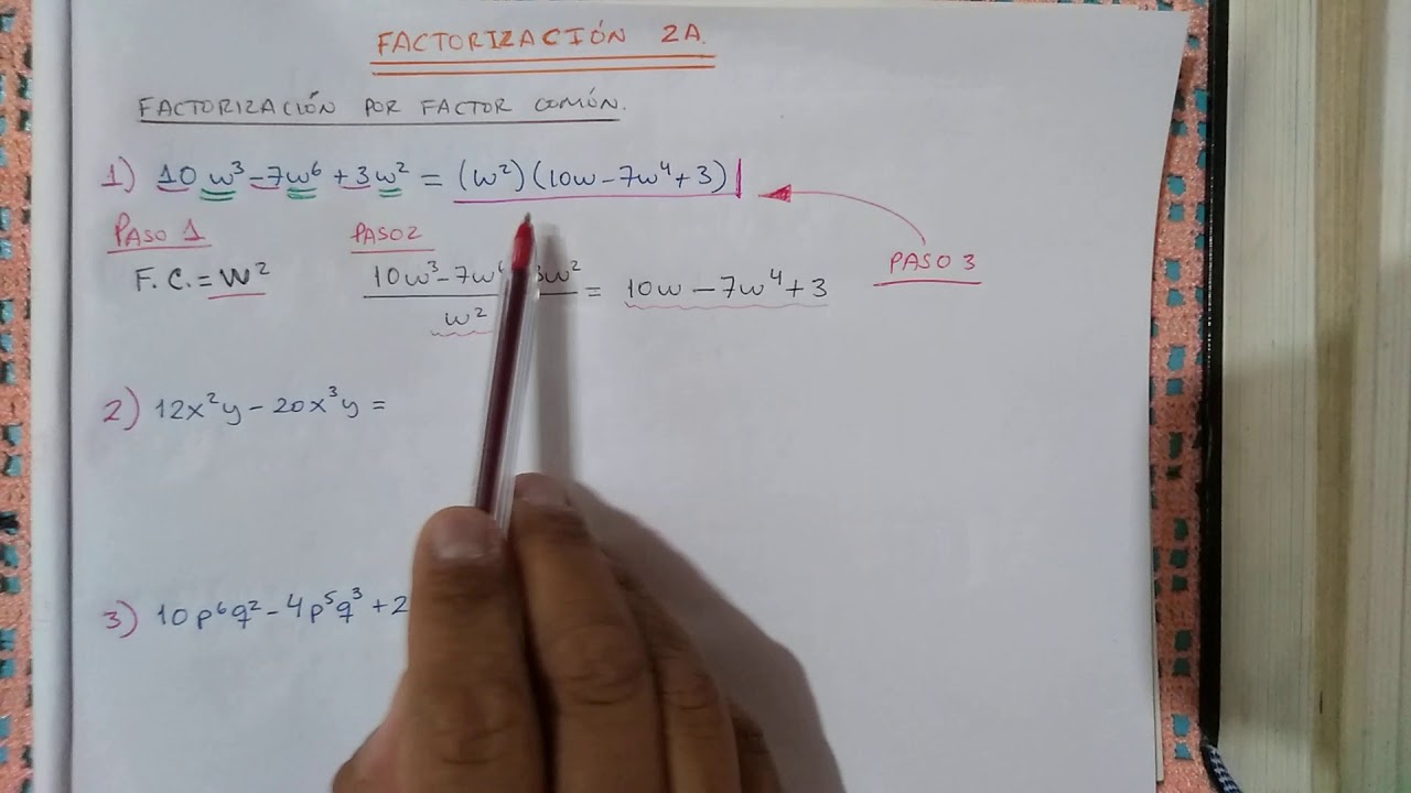 Factorizacion 2a Youtube