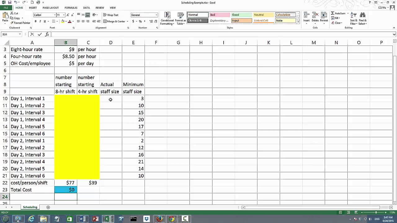 Staff Scheduling Problem Linear Programming At Miguel Arnold Blog