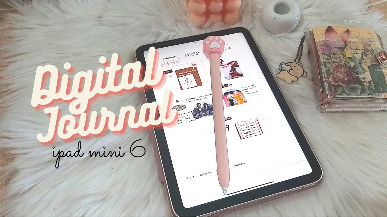 Digital Journal With Me Ft Ipad Mini 6 Free Digital Stickers Youtube