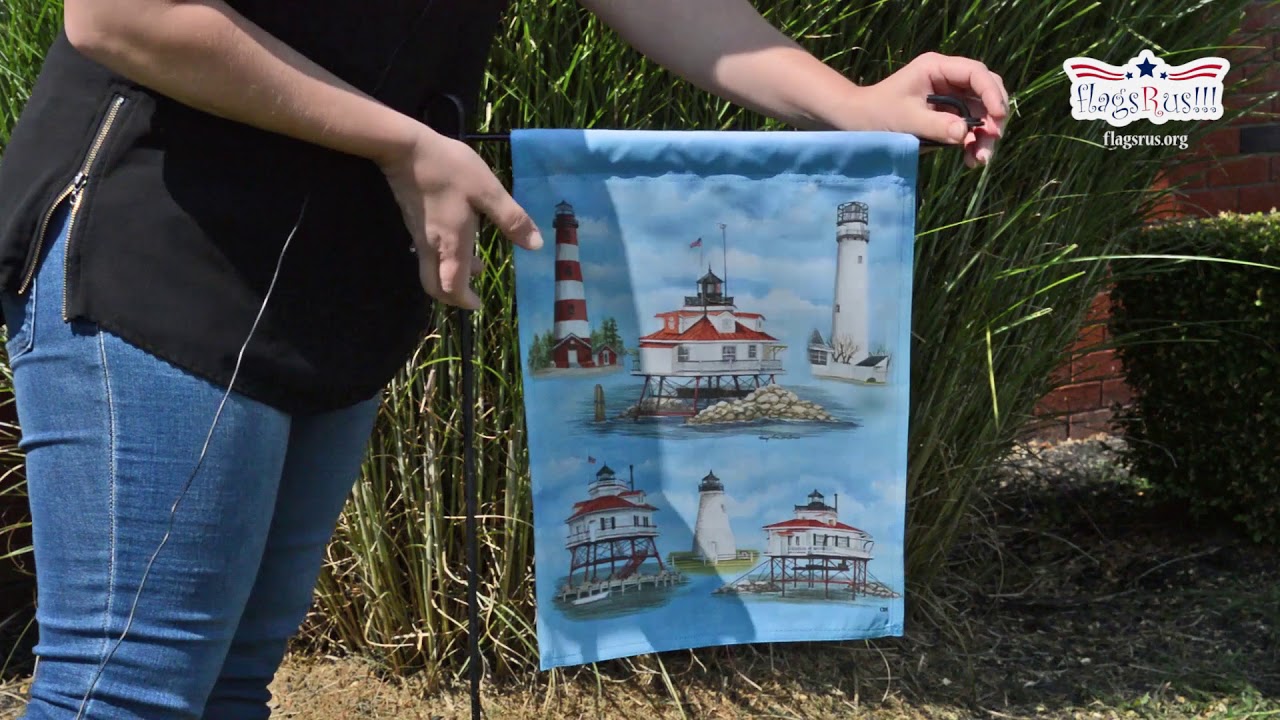 How To Hang A Garden Flag Youtube