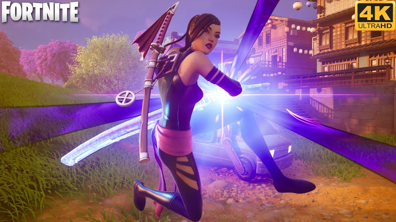 Psylocke Skin Gameplay Fortnite 4k 60fps Youtube