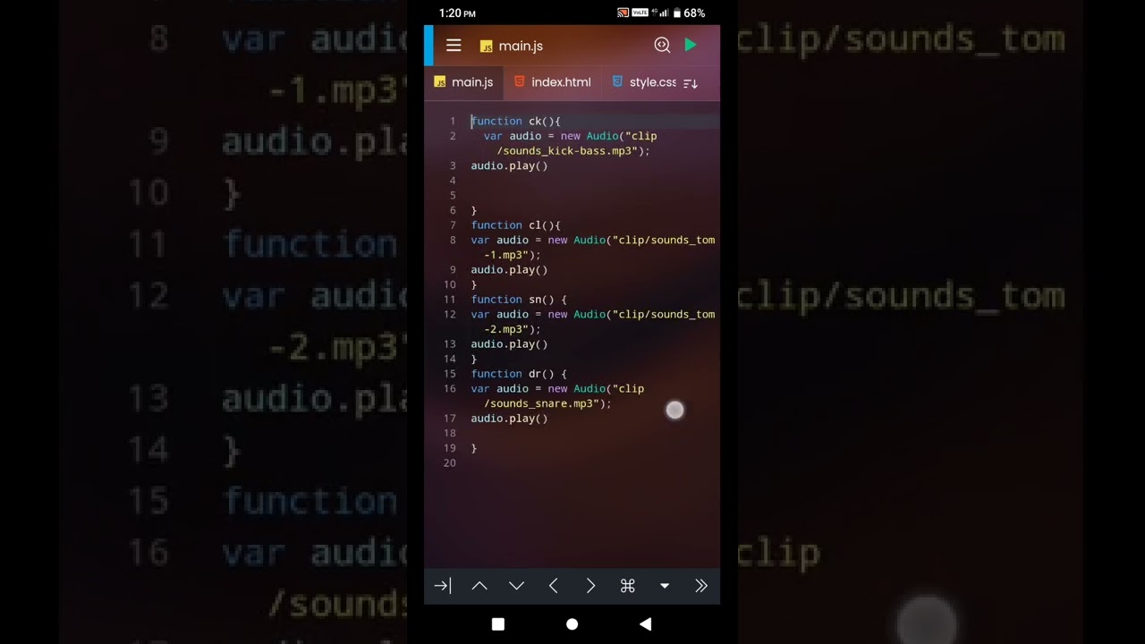 Create Drum Set With Html Css And Javascript Youtube