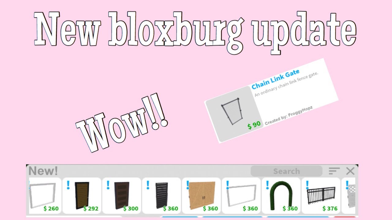 New Bloxburg Update Youtube
