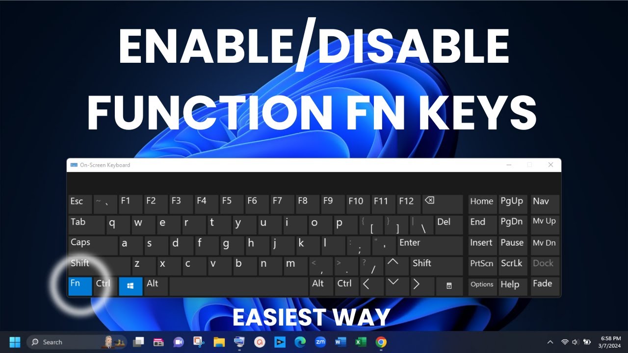How To Enable Or Disable Function Fn Keys In Windows 11 10 Fix