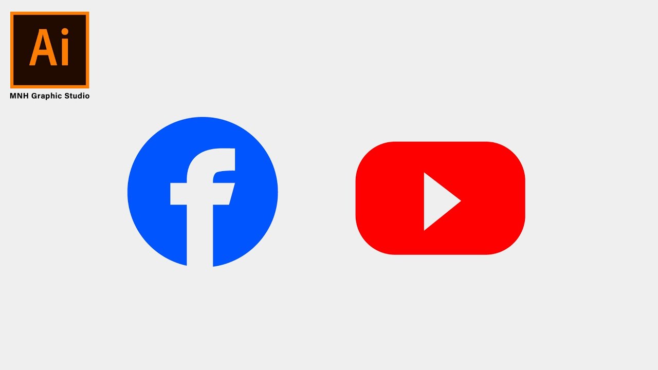 How To Make Facebook Logo How To Make Youtube Logo In Illustrator
