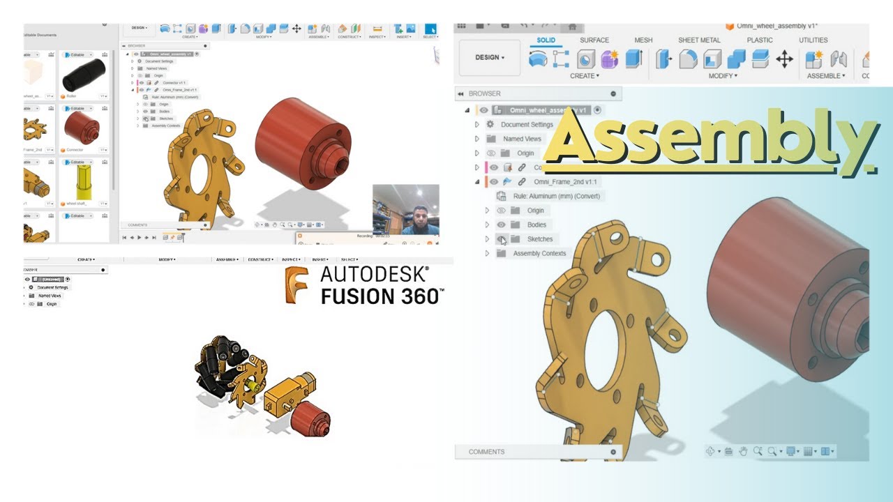 Fusion 360 Assembly Tutorial Youtube