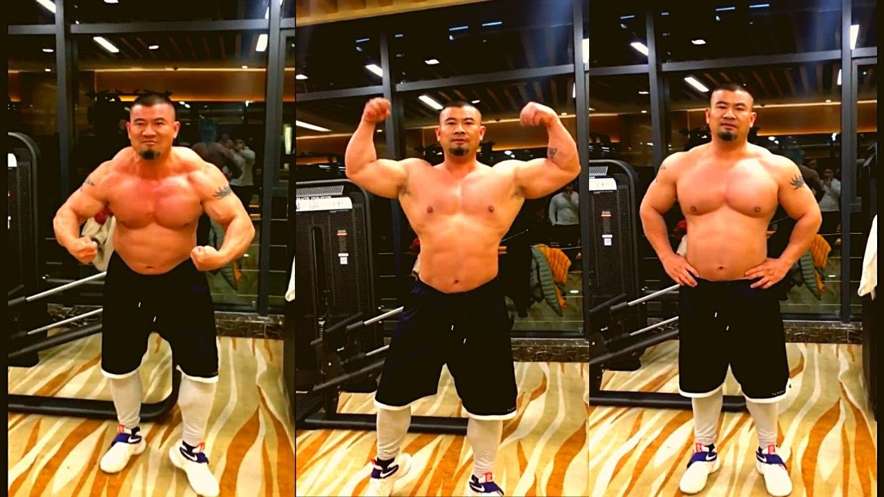 Chinese Bodybuilder Muscle Flexing 14 Youtube