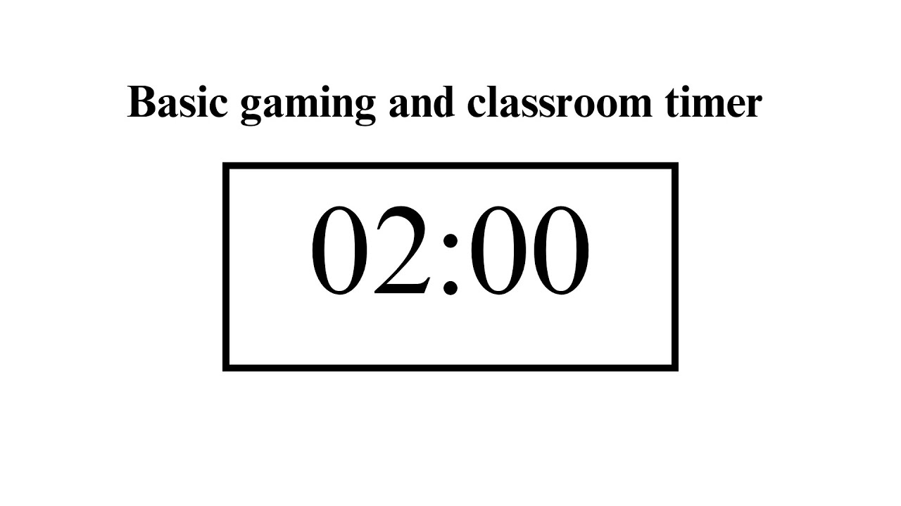 2 Minute Basic Timer Youtube
